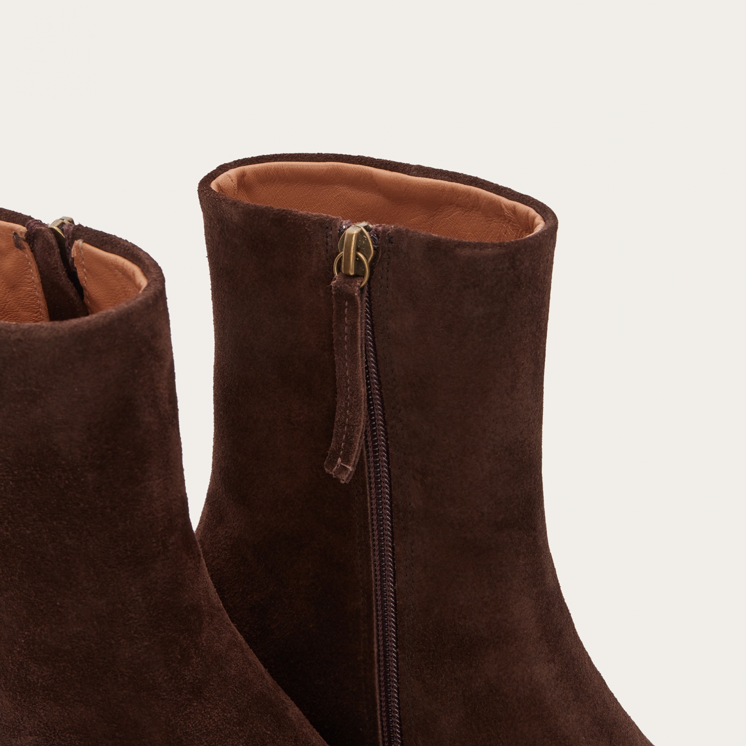 Stav botki, brąz czekoladowy welur | Balagan Studio