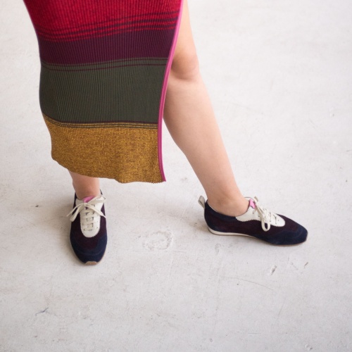 Ritza sneakers, inked velvet | Balagan Studio