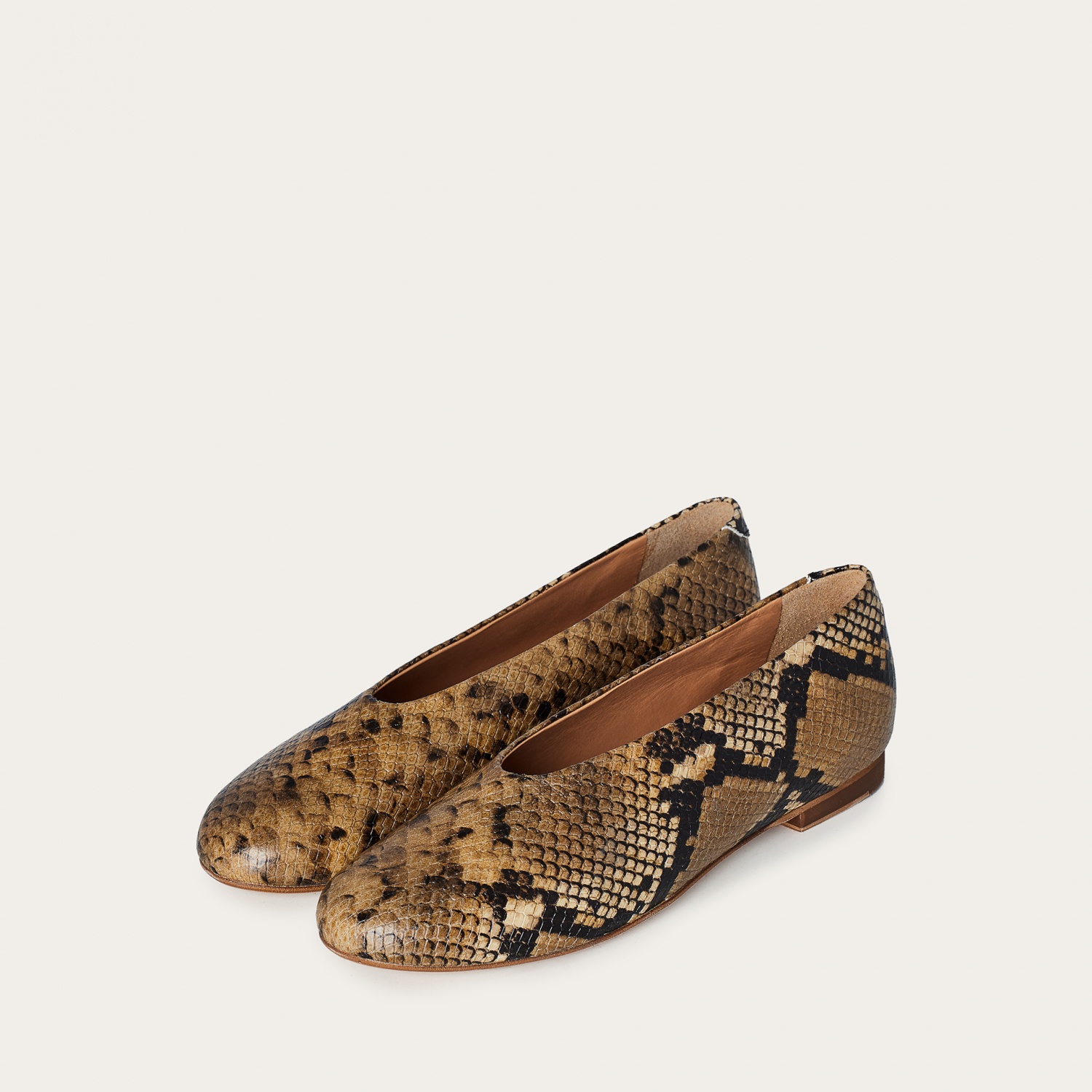 Opera Ballerina, brown python pattern | Balagan Studio