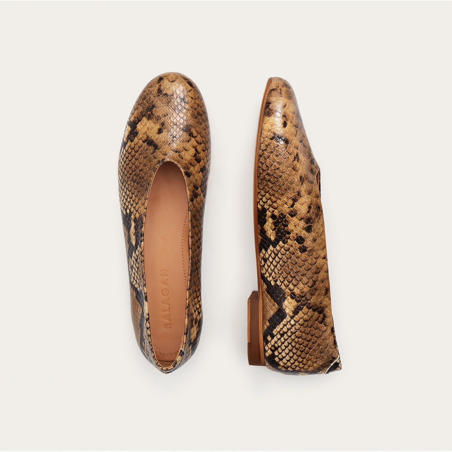 Opera Ballerina, brown python pattern | Balagan Studio