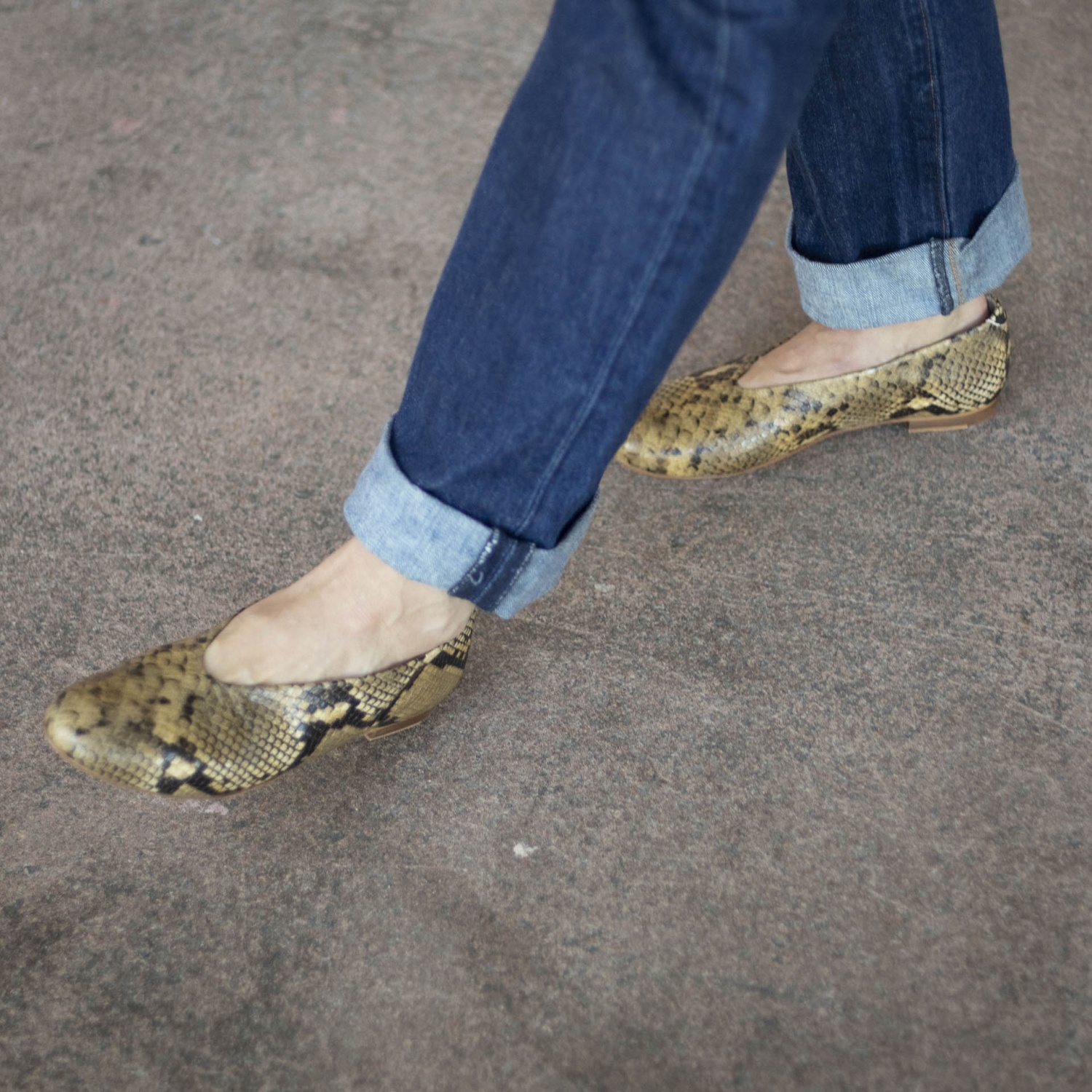 Opera Ballerina, brown python pattern | Balagan Studio