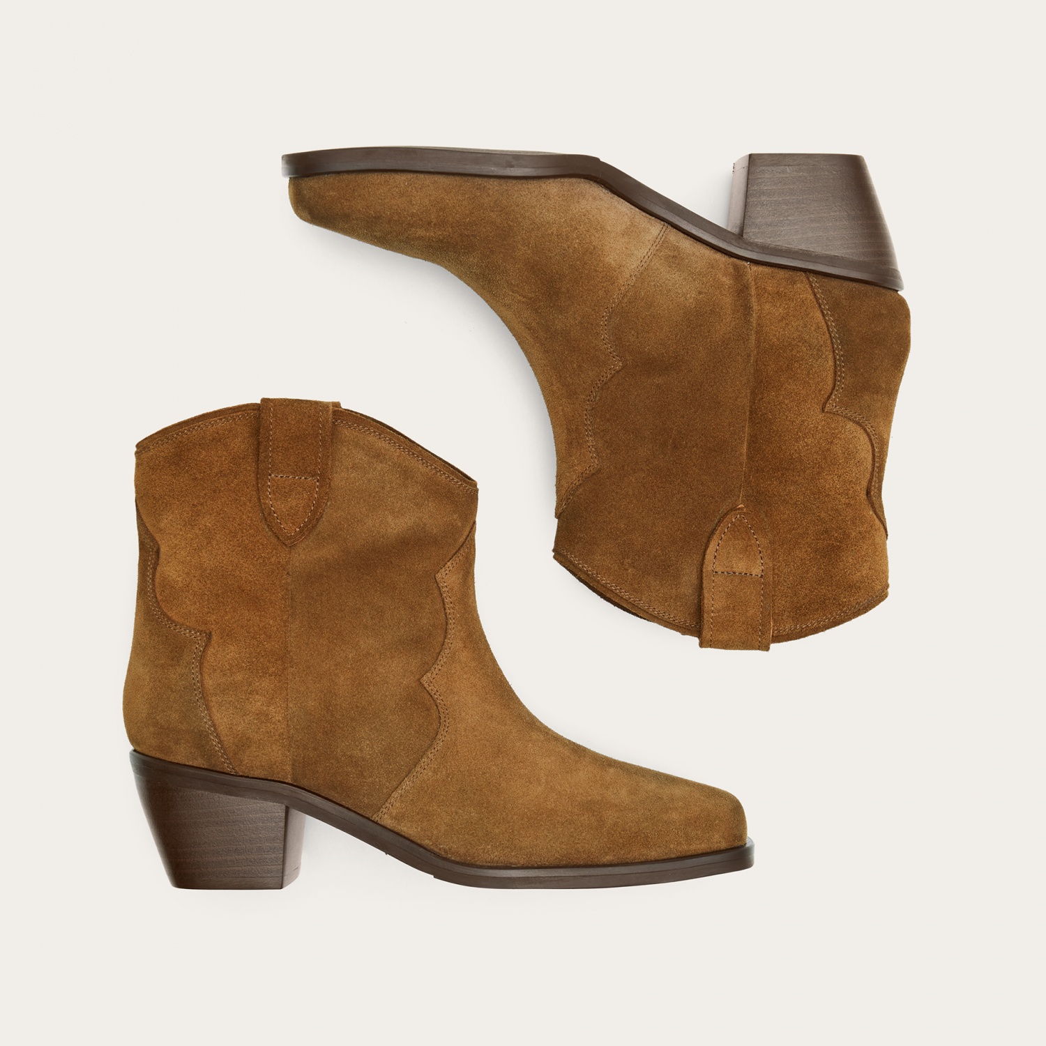 Jesse Cowboy Boots, moos velvet | Balagan Studio