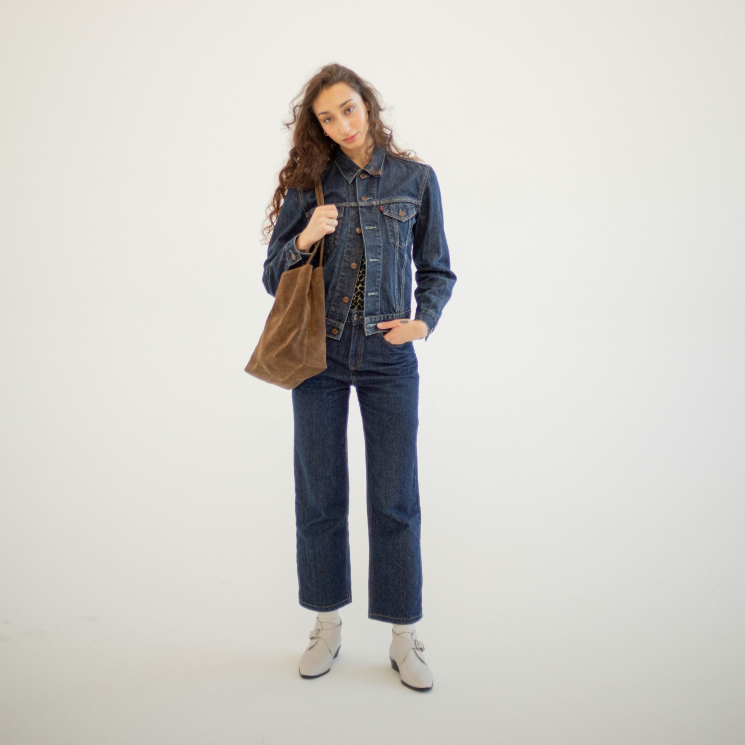 Eva torba L, mokka welur | Balagan Studio