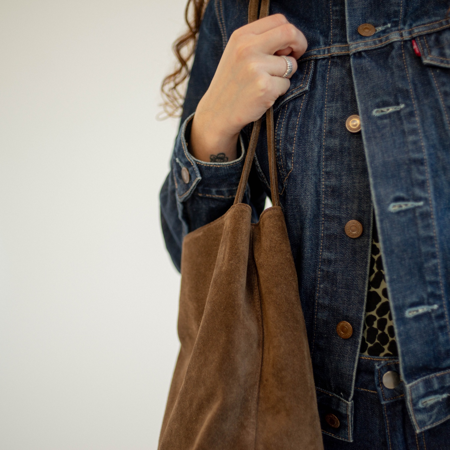 Eva torba L, mokka welur | Balagan Studio