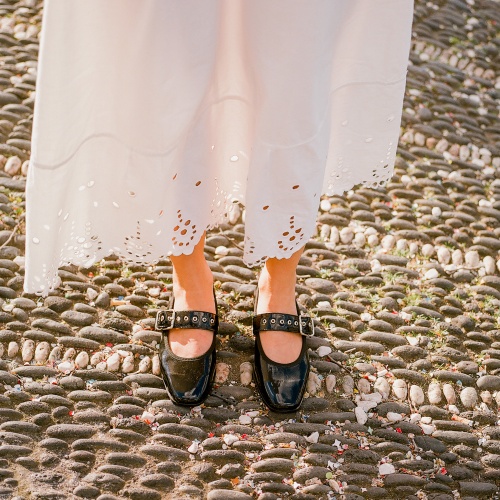 Louisine Ballerina, glossy black | Balagan Studio