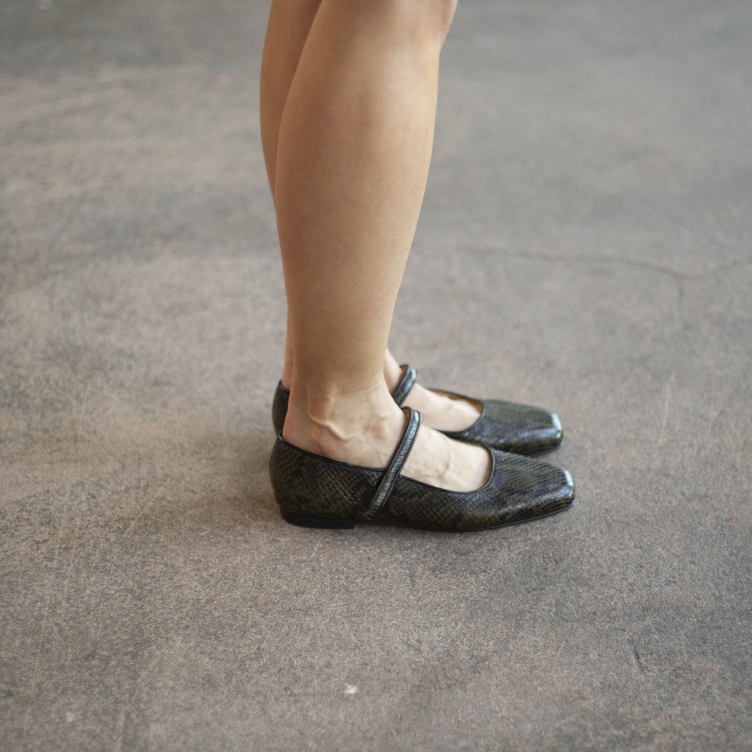 Pass Ballerina, olive python pattern | Balagan Studio