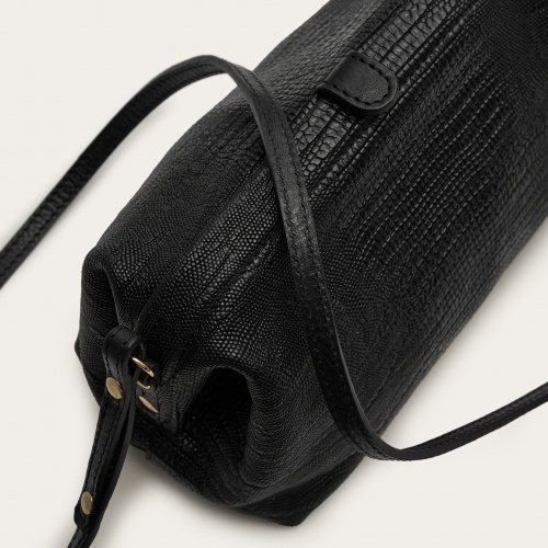 Rofe Bag M, black lizard | Balagan Studio