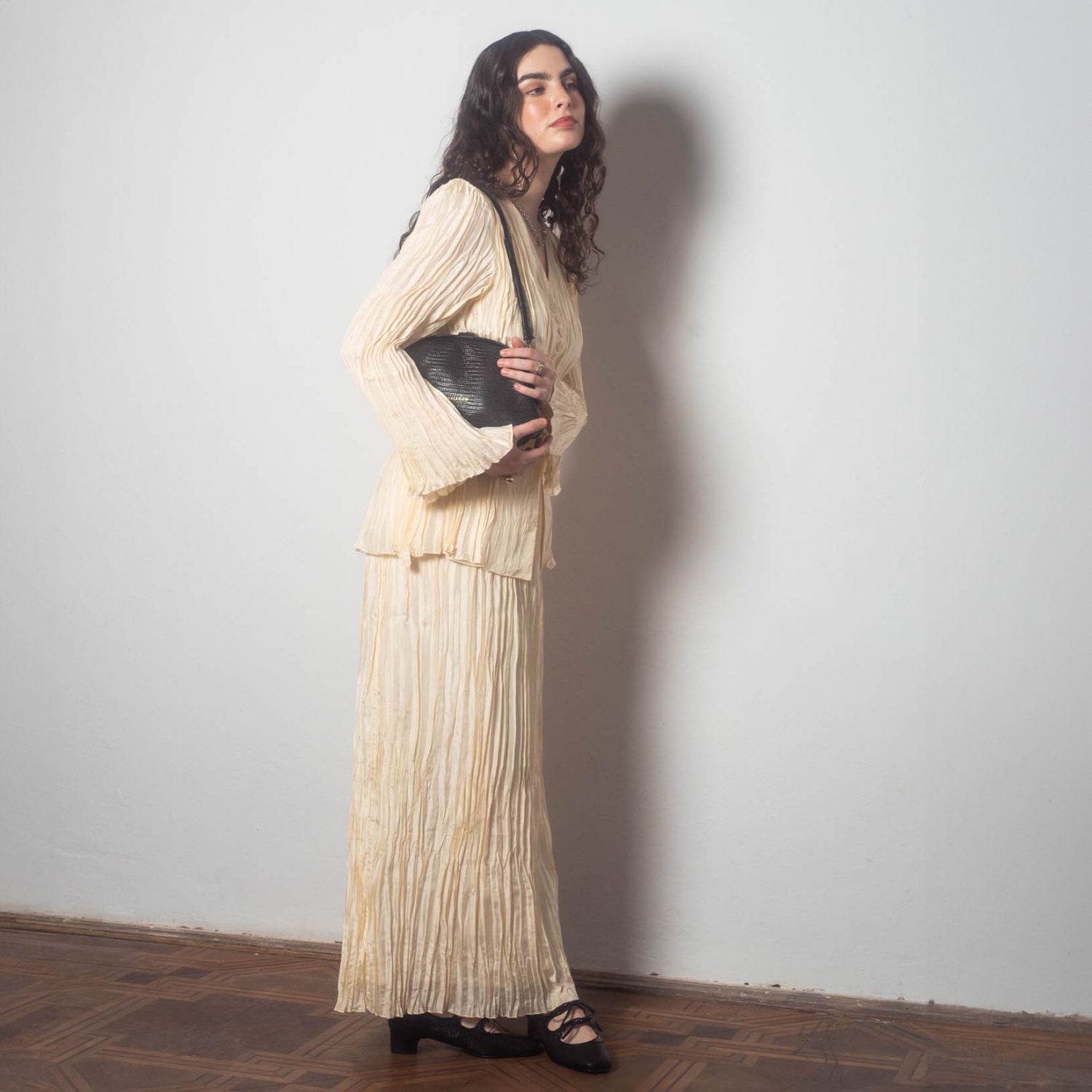 Hug Bag M, black lizard pattern | Balagan Studio