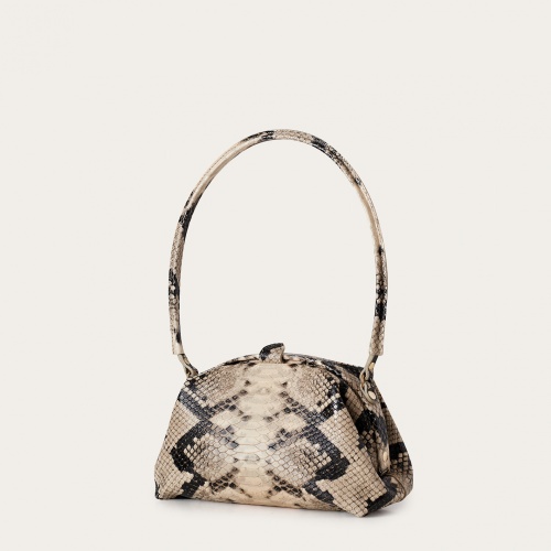Hug Bag M, off white python pattern | Balagan Studio
