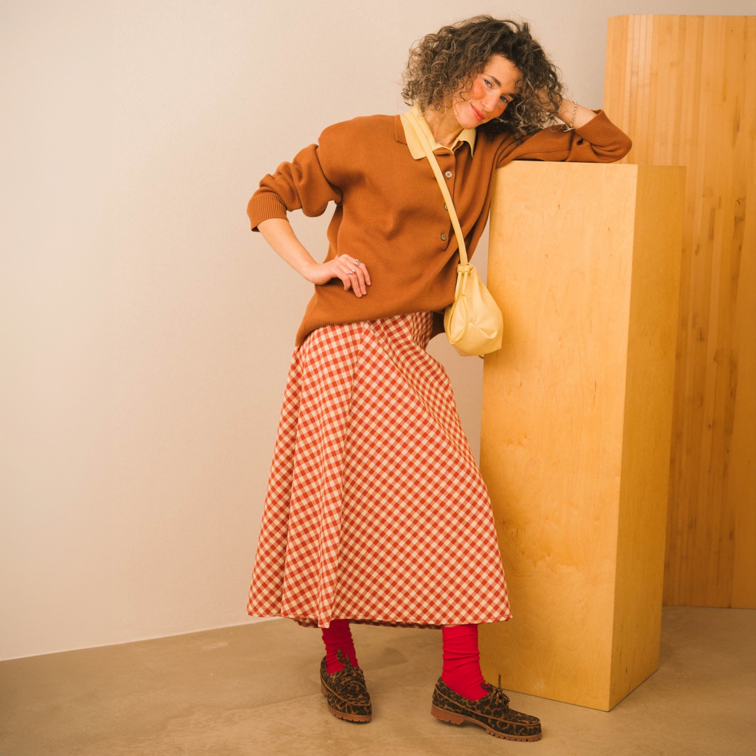 Tefer półbuty, cętki welur | Balagan Studio