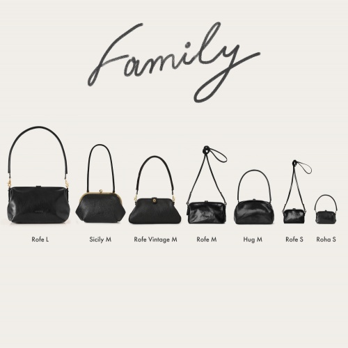 Rofe Vintage Bag M, off white python pattern | Balagan Studio