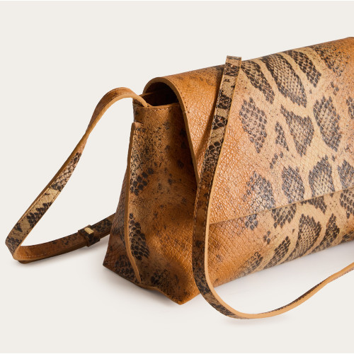 Ashley Bag S, ginger python pattern | Balagan Studio